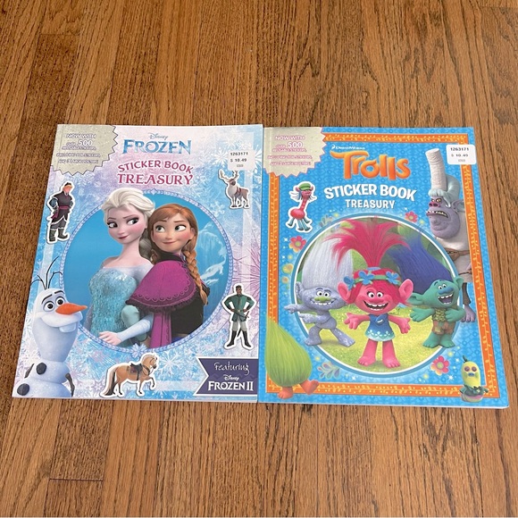 Disney | Toys | Disneys Frozen And Trolls Sticker Books | Poshmark